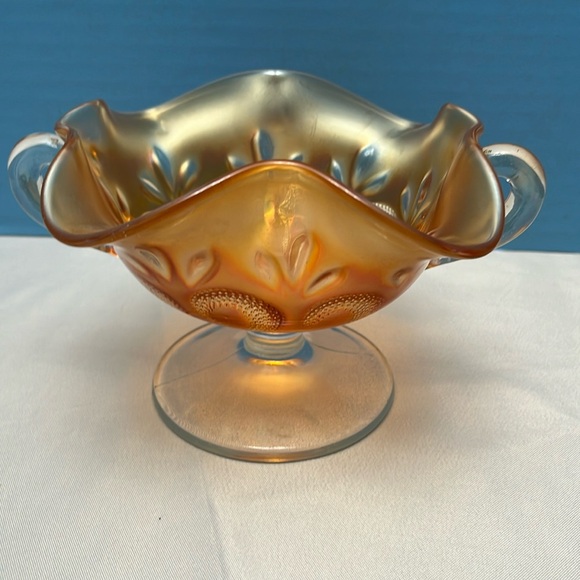 Fenton | Accents | Fenton Two Handles Bowl Carnival Glass | Poshmark